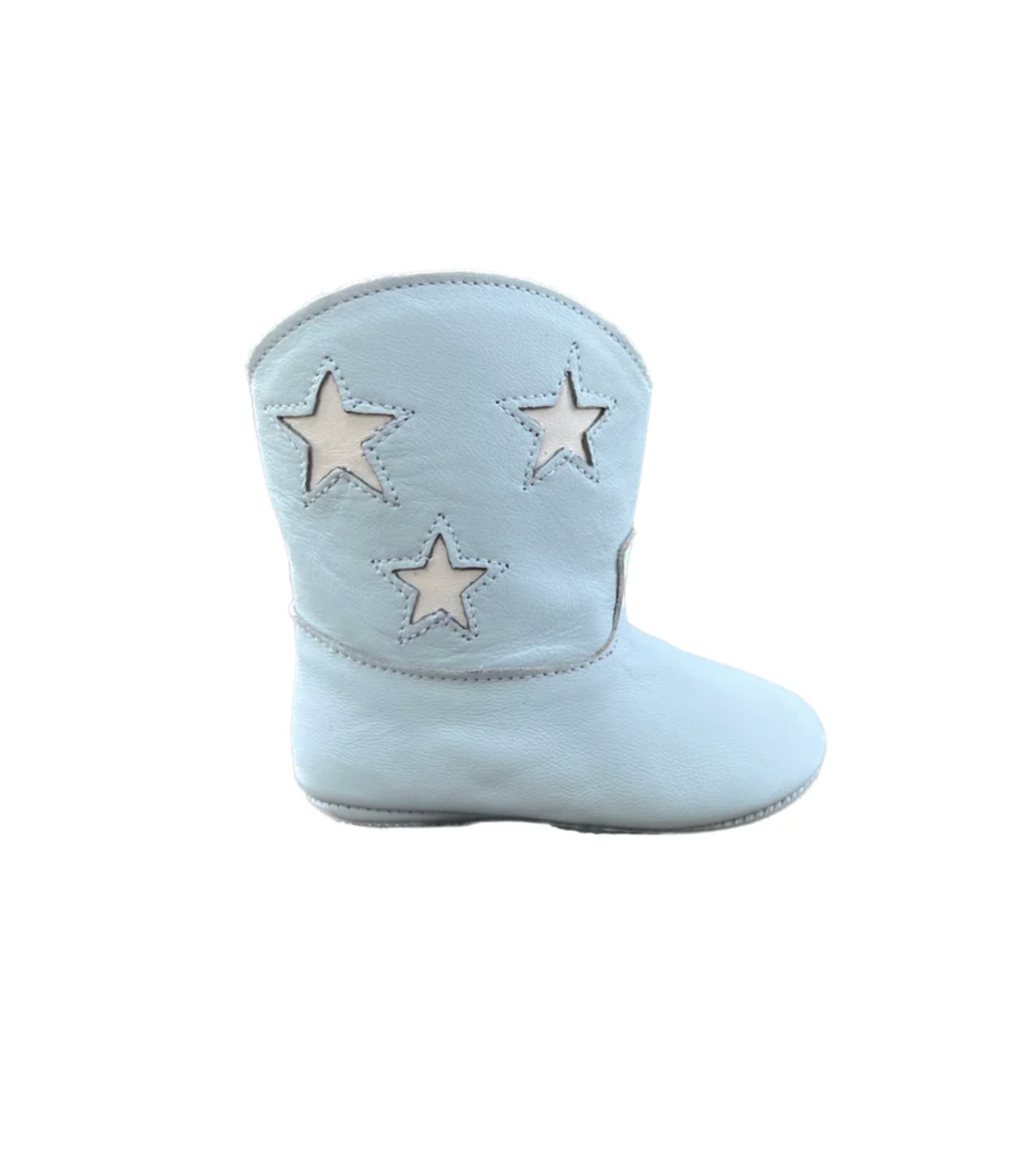 Spark Boots - Baby Blue + White Stars – Bumps N Bundles