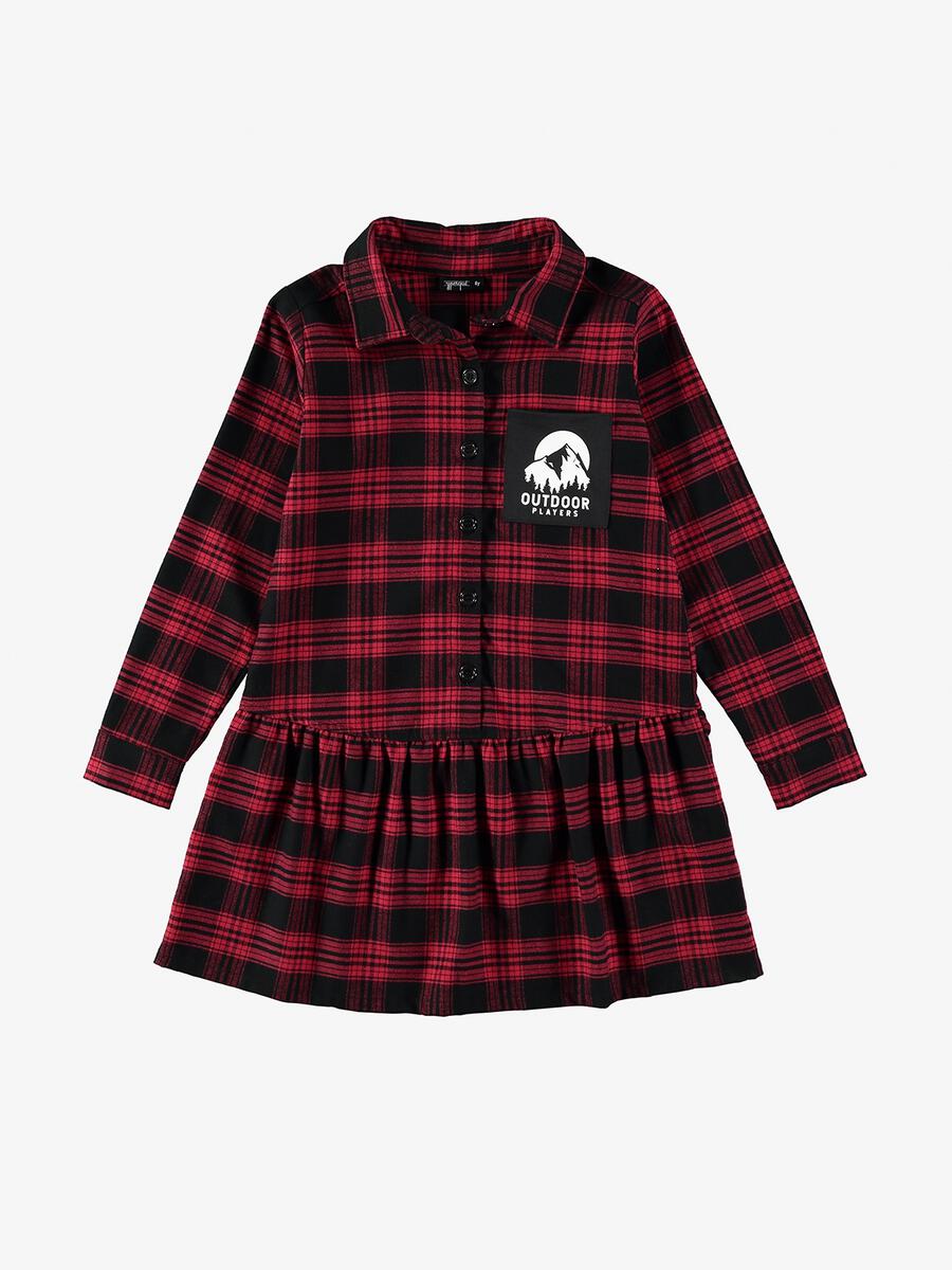 Plaid Short Dress - Red + Black – Bumps N Bundles